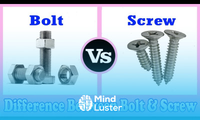 Learn Screw vs Bolt Difference Between Bolt and Screw Bolt and Screw ...