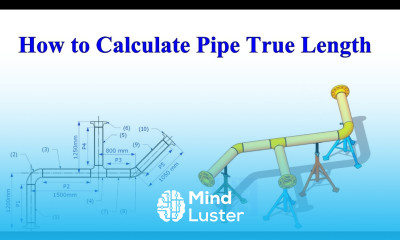 Learn How to calculate the cut length of pipes in a drawing - Mind Luster