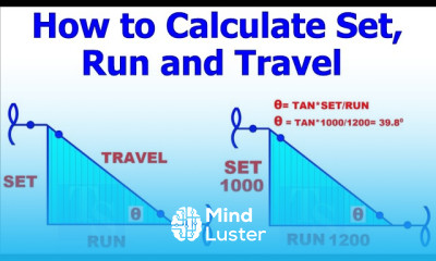 Learn Calculate the travel run set and degree of triangle for piping ...