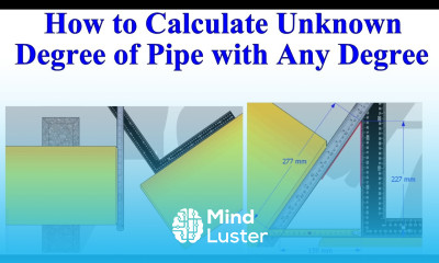 Learn Pipe cutback degree easy fast method - Mind Luster