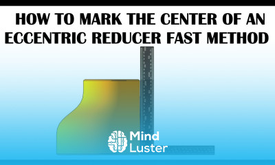 Learn Eccentric reducer center marking fast easy method tutorial piping ...