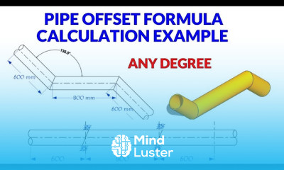 Learn Pipe offset formula calculations marking - Mind Luster