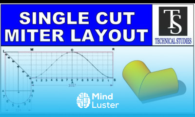 Learn Pipe Single cut miter bend layout piping tutorial for beginners ...