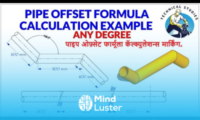Learn Pipe offset formula calculations marking पाइप ओफ़्सेट फार्मूला ...