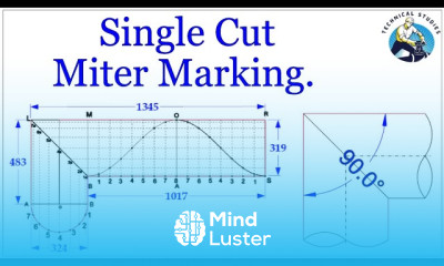 Learn Single Cut Miter Marking Step by Step - Mind Luster