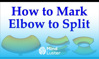 Learn How to Mark an Elbow to Split to two Pieces Easy method - Mind Luster