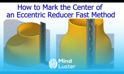 Learn Eccentric reducer center marking fast easy method - Mind Luster