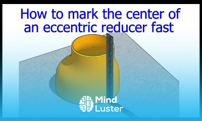 Learn Eccentric reducer center marking fast and easy method tutorial ...