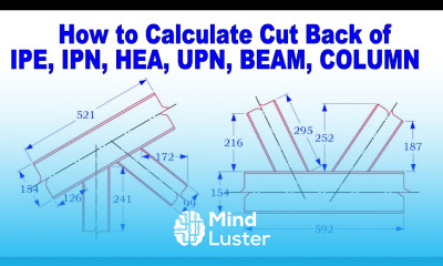 Learn How to Mark Cutback of Beam Collumn IPE IPN HEA UPN etc - Mind Luster