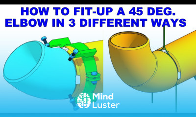 Learn How to fit up a 45 degree elbow to a pipe in 3 different methods ४५ डिग्री एल्बो फिट उप ३ ...