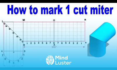 Learn Pipe Single cut miter bend layout piping tutorial - Mind Luster