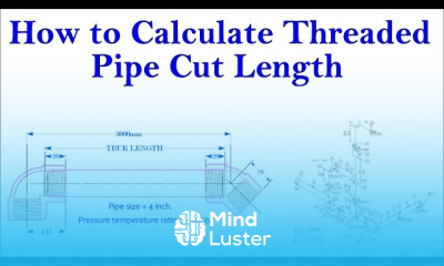 Learn Threaded Pipe Cut Length True Length Calculation थ्रेडेड पाइप कट ...