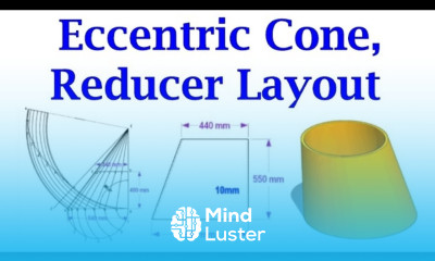 Learn How to layout an eccentric cone Easiest method एक्सेंट्रिक कोन ...