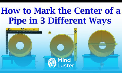 Learn How to mark center line and divide a pipe circumference पाइप का ...