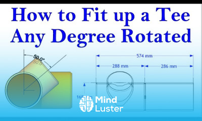 Learn PIPING How to fit up a tee to an existing pipe to any degree Pipe ...