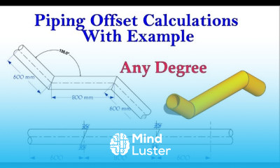 Learn How to calculate Piping Offset With example Tutorial - Mind Luster