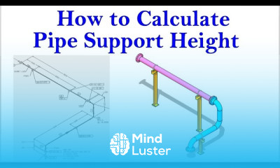 Learn How to calculate the support height of a slope piping - Mind Luster