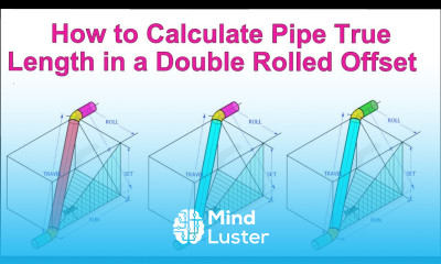 Learn How To Calculate The True length or Spool Length of a Pipe in a Double rolled Offset ...