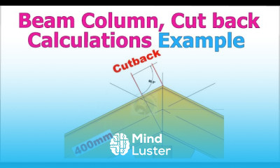 Learn Beam Column notch cutback marking calculation Tutorials ...
