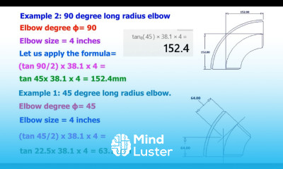 Learn Pipe elbow center calculation formula for Fitters and Fabricators ...