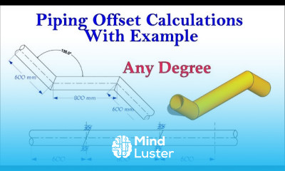Learn Pipe offset formula calculations marking पाइप ओफ़्सेट फार्मूला ...