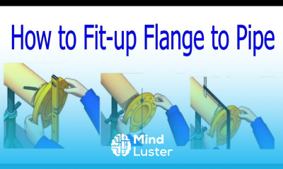 Learn PIPING 3 easy methods of Flange to pipe fit up Tutorial for ...