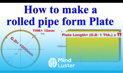 Learn How to make a rolled pipe from plate - Mind Luster