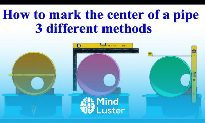 Learn How to mark the center line of a pipe in different methods and ...