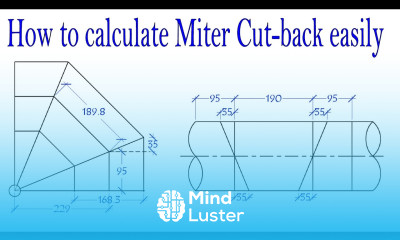 Learn How to Calculate Miter Cutback Easiest method - Mind Luster