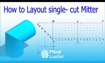 Learn Pipe Single cut miter bend layout piping tutorial - Mind Luster