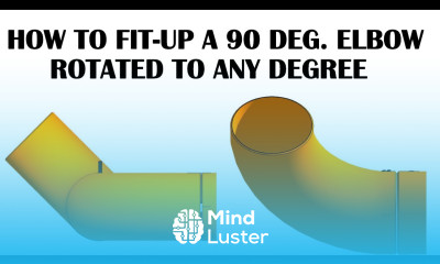 Learn HOW TO FIT UP A 90 DEGREE ELBOW ROTATED TO ANY DEGREE - Mind Luster