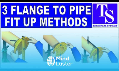 Learn PIPING 3 easy methods of Flange to pipe fit up Tutorial for ...