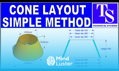 Learn How to layout a Cone Pipe fit up tutorial for beginners - Mind Luster