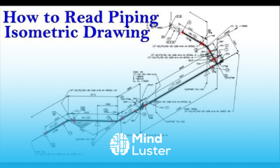 Learn Study piping isometric drawing slope rolling offset elevation tutorial for pipe fitters ...