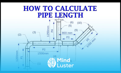 Learn How to calculate the cut length of pipes in a drawing - Mind Luster