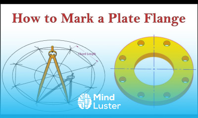 Learn How to mark a plate Flange Basic Method - Mind Luster