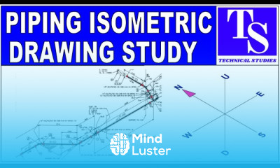 Learn Study piping isometric drawing slope rolling offset elevation tutorial for pipe fitters ...