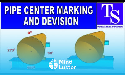 Learn How to mark center line and divide a pipe circumference पाइप का ...