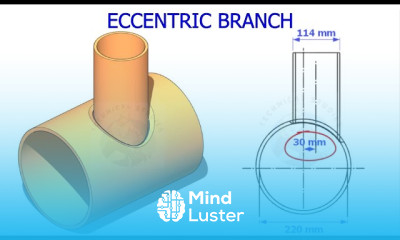 Learn How to layout an eccentric pipe branch - Mind Luster