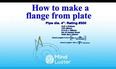 Learn Plate Flange Marking Fabrication free Tutorial प्लेट से फ्लैंज ...