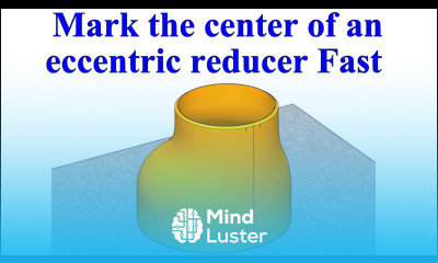 Learn Eccentric reducer center marking fast easy method tutorial piping ...