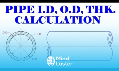 Learn How to Calculate Pipe ID OD Thickness Schedule and Relations ...