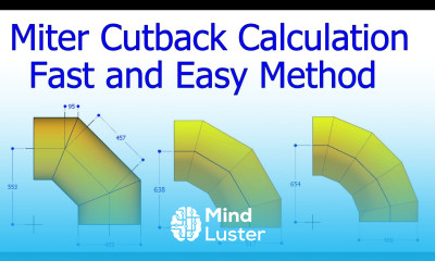 Learn How to Calculate Miter Cutback Easy Method - Mind Luster