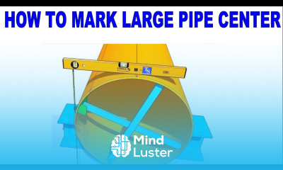 Learn How to mark the center line of a pipe using different methods and divide a pipe s ...