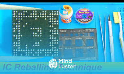 Learn How to Reball BGA IC with SMD Stencil IC Reballing easy Technique - Mind Luster