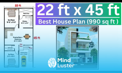 Learn 22 x 42 House Plan 22x42 House Design 22x42 Ghar ka Naksha East Facing House Plan - Mind ...