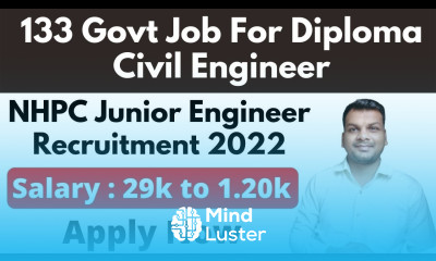 Learn NHPC Junior Engineer Job 2022 133 Jobs For Diploma Civil Engineer ...