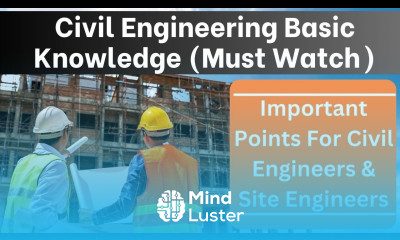 Learn 100 Basic Points For Civil Engineer Civil Engineer Interview Basic Knowledge For Civil ...