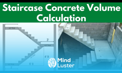 Learn How To Calculate Volume Of Concrete In Staircase Staircase ...