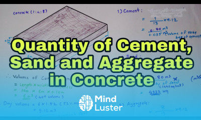 Learn How to find cement sand and aggregate quantity in concrete 2020 ...